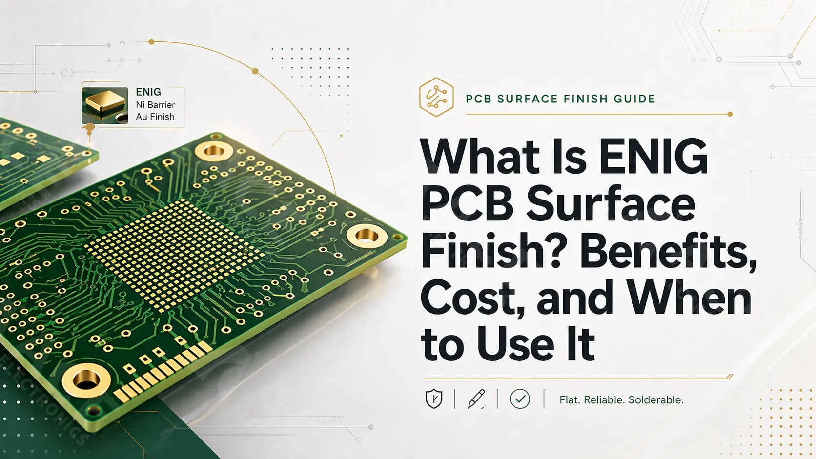 What Is ENIG PCB Surface Finish? Benefits, Cost, and When to Use It